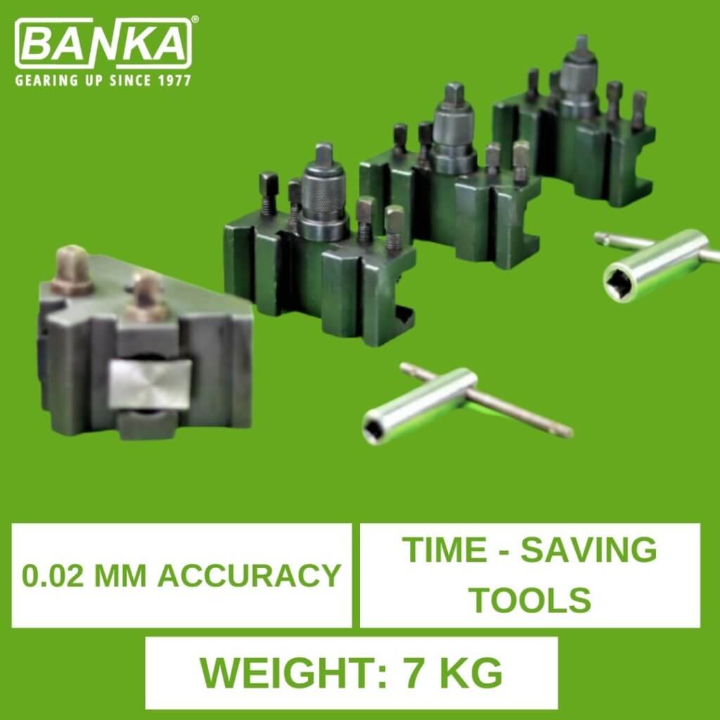 Lathe Quick Change Tool Post With 3 Holder - Banka Machine